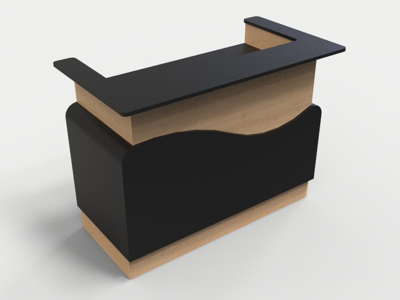 Professional Retail Sales Counter w/ Curved Back | Ivar's Display