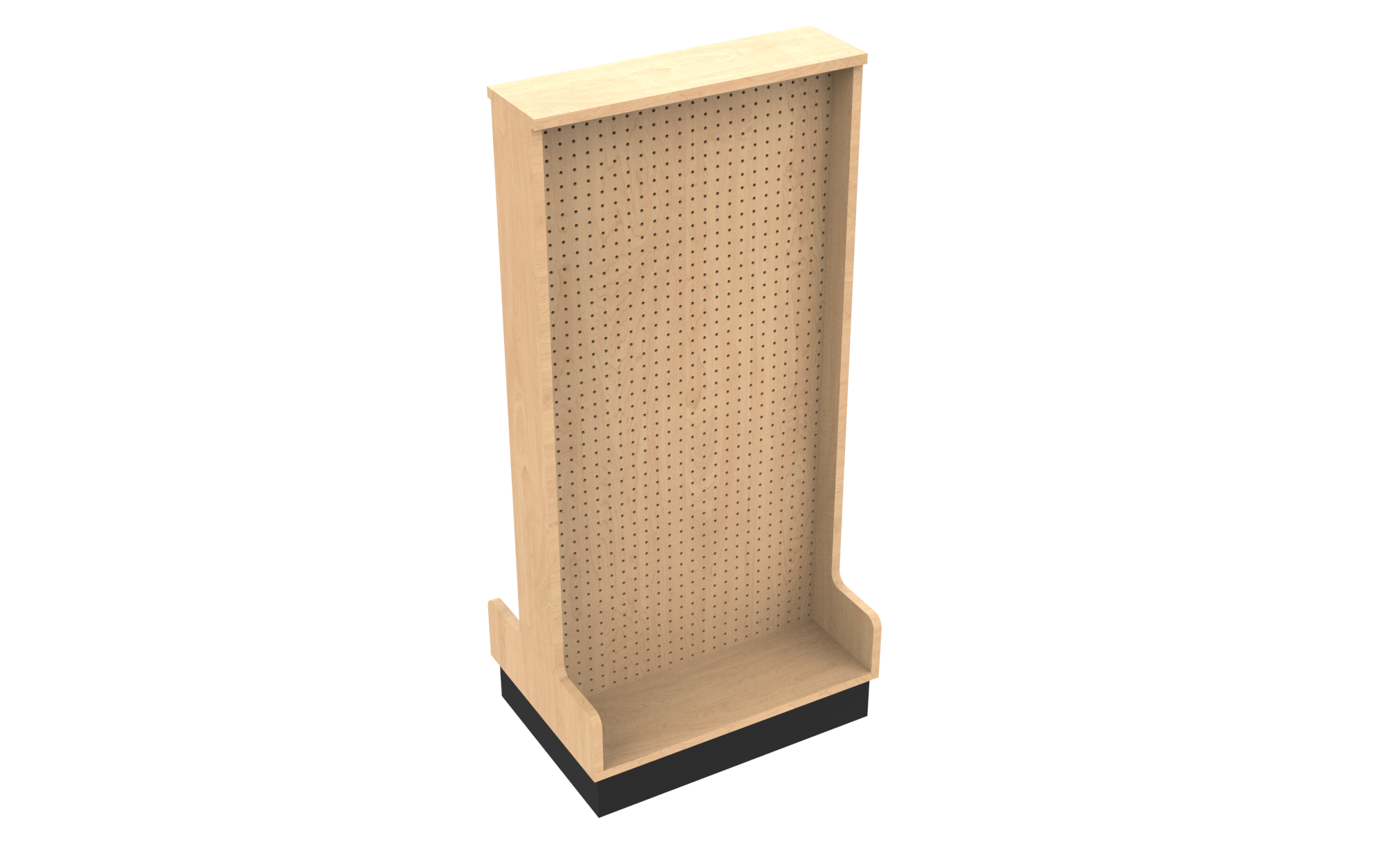 2-Sided Pegboard Unit Retail Fixtured | Ivar's Display